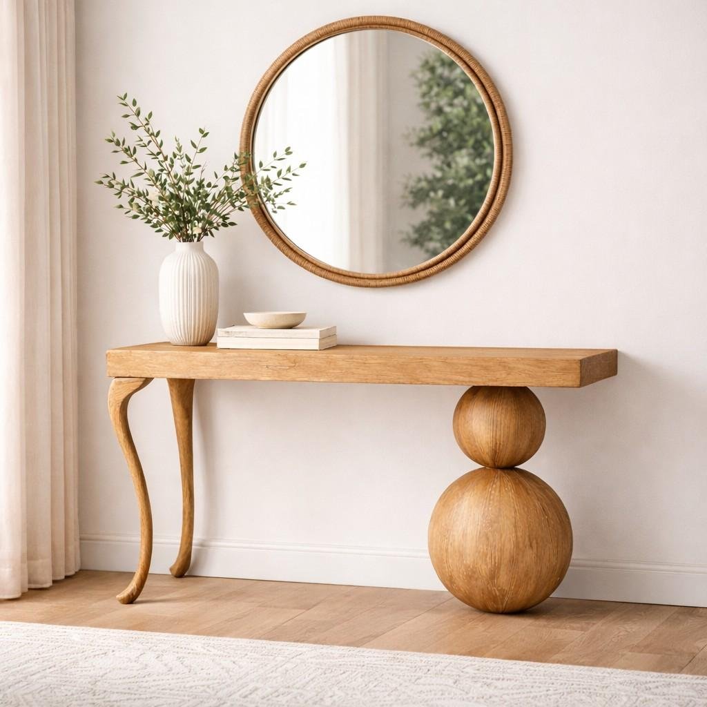 Modern Wooden Console Table in Solid Wood | Solidra